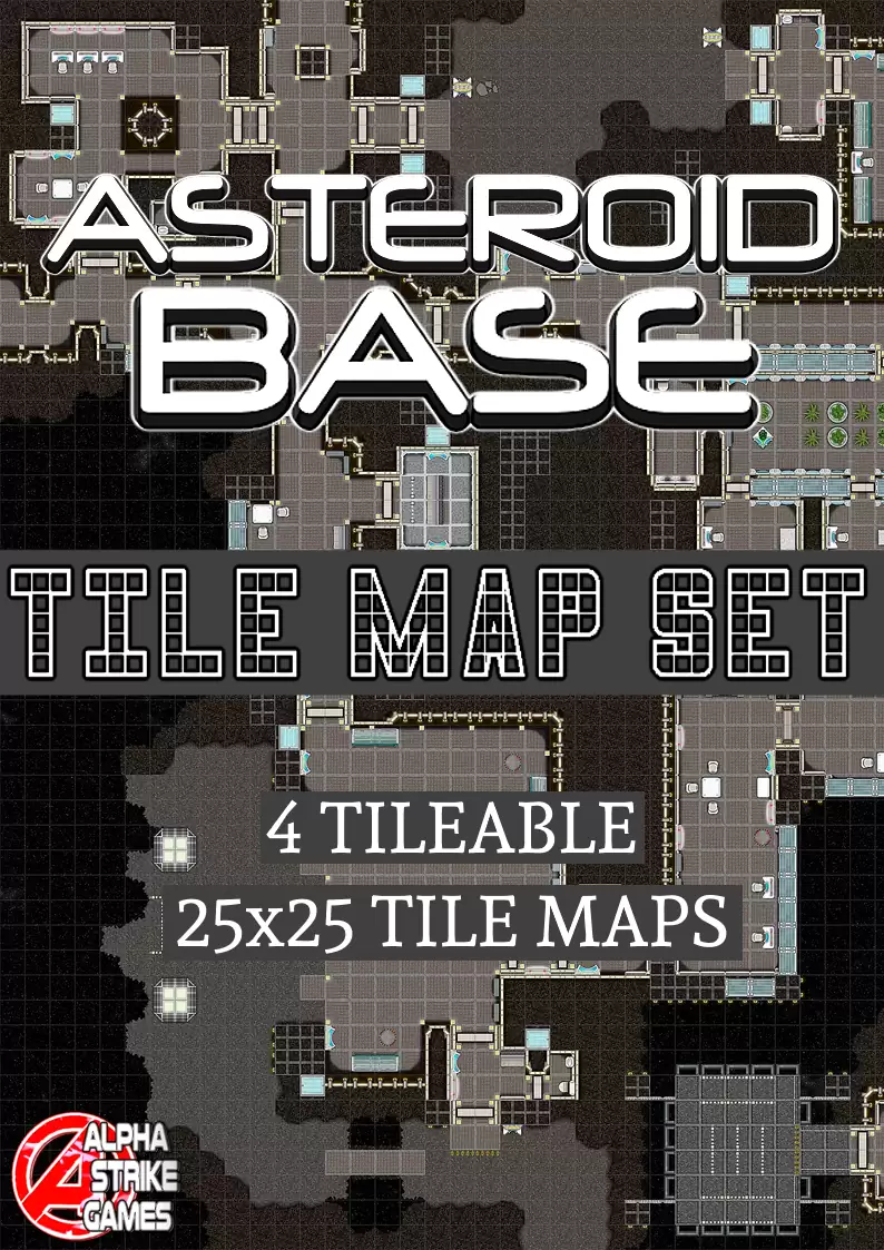 Asteroid Base Tile Map Set - Alpha Strike Games Limited | Tile Maps | Tile Maps | DriveThruRPG
