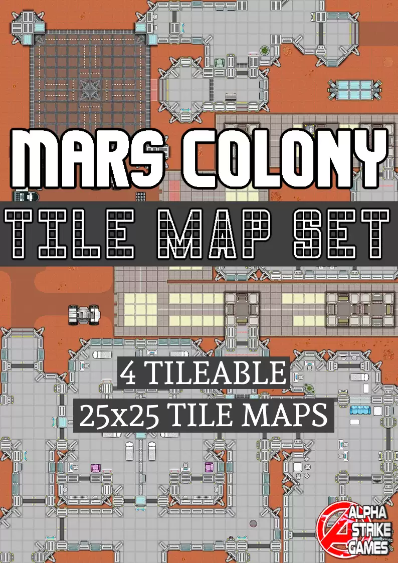 Mars Colony Tile Map Set - Alpha Strike Games Limited | Tile Maps ...