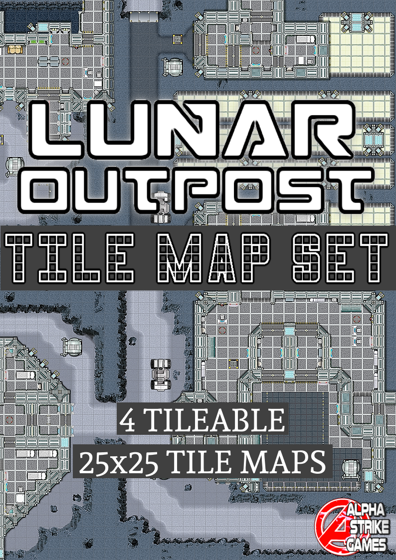 Lunar Outpost Tile Map Set - Alpha Strike Games Limited | Tile Maps | Tile Maps | DriveThruRPG