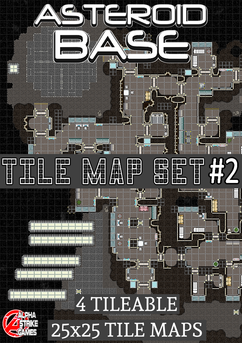 Asteroid Base Tile Map Set #2 - Alpha Strike Games Limited | Tile Maps ...