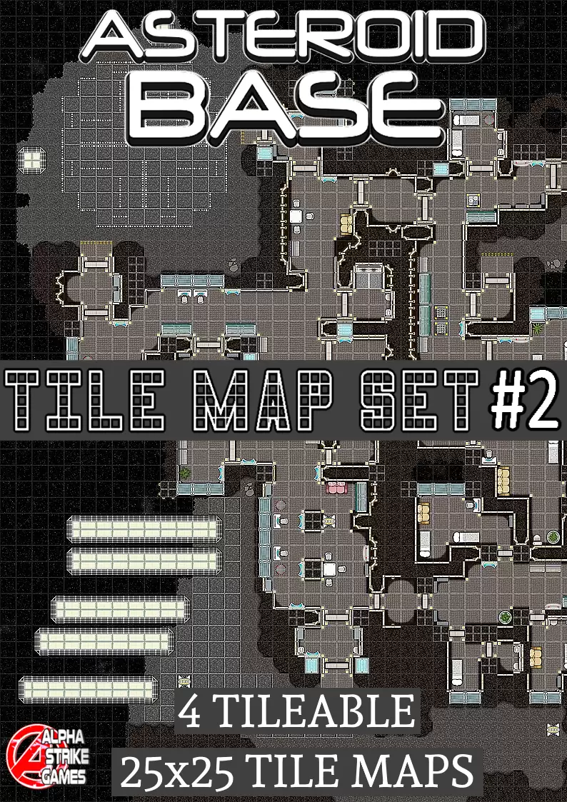 Asteroid Base Tile Map Set #2 - Alpha Strike Games Limited | Tile Maps | Tile Maps | DriveThruRPG