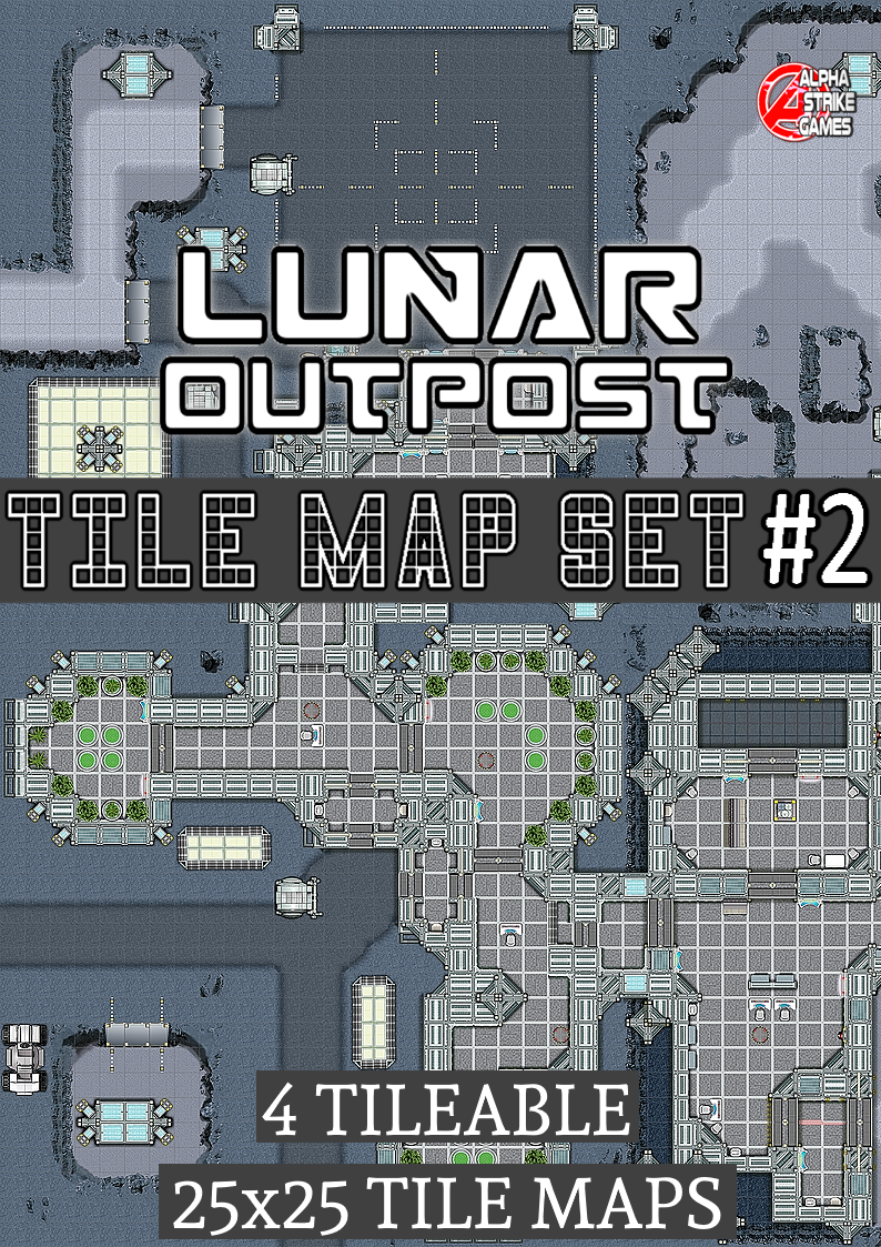 Lunar Outpost Tile Map Set #2 - Alpha Strike Games Limited | Tile Maps ...