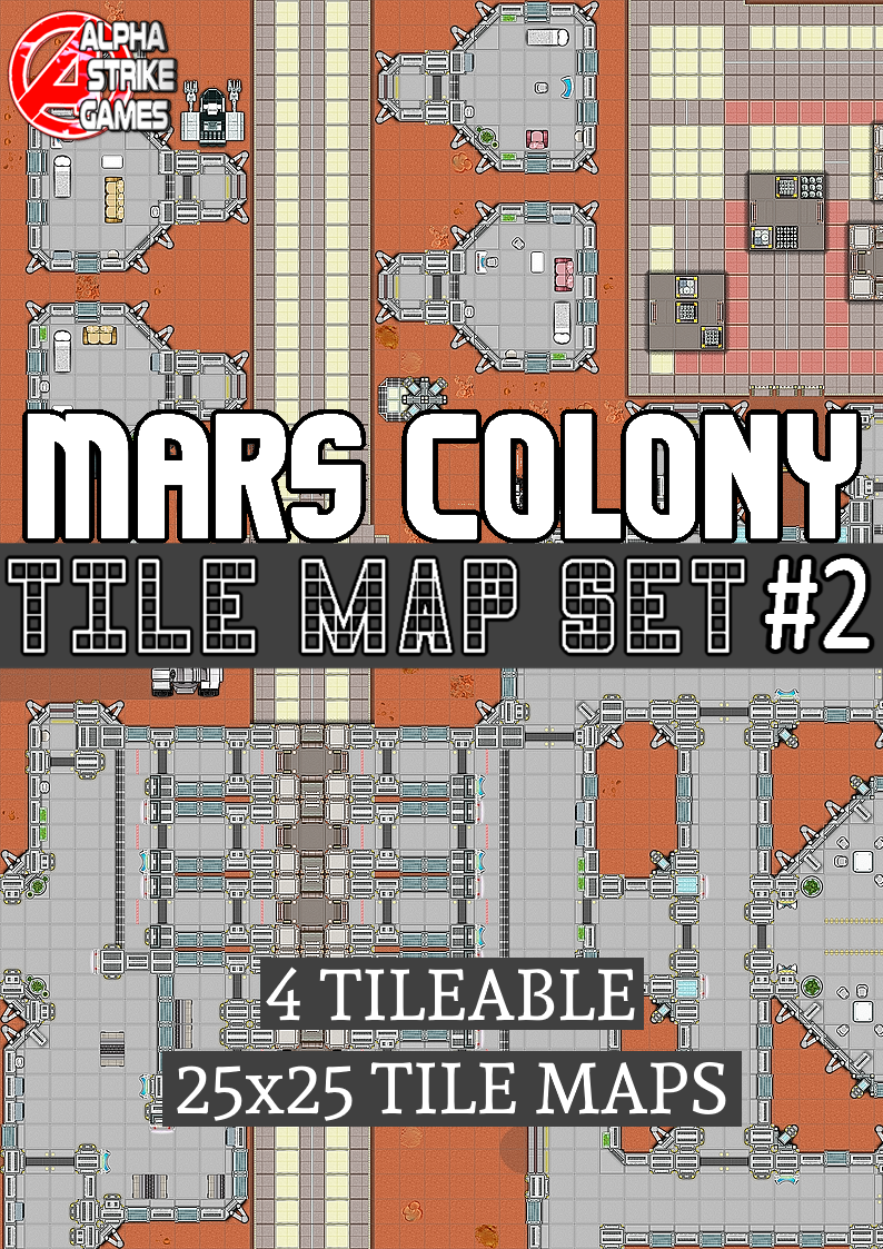 Mars Colony Tile Map Set #2 - Alpha Strike Games Limited | Tile Maps | Tile Maps | DriveThruRPG