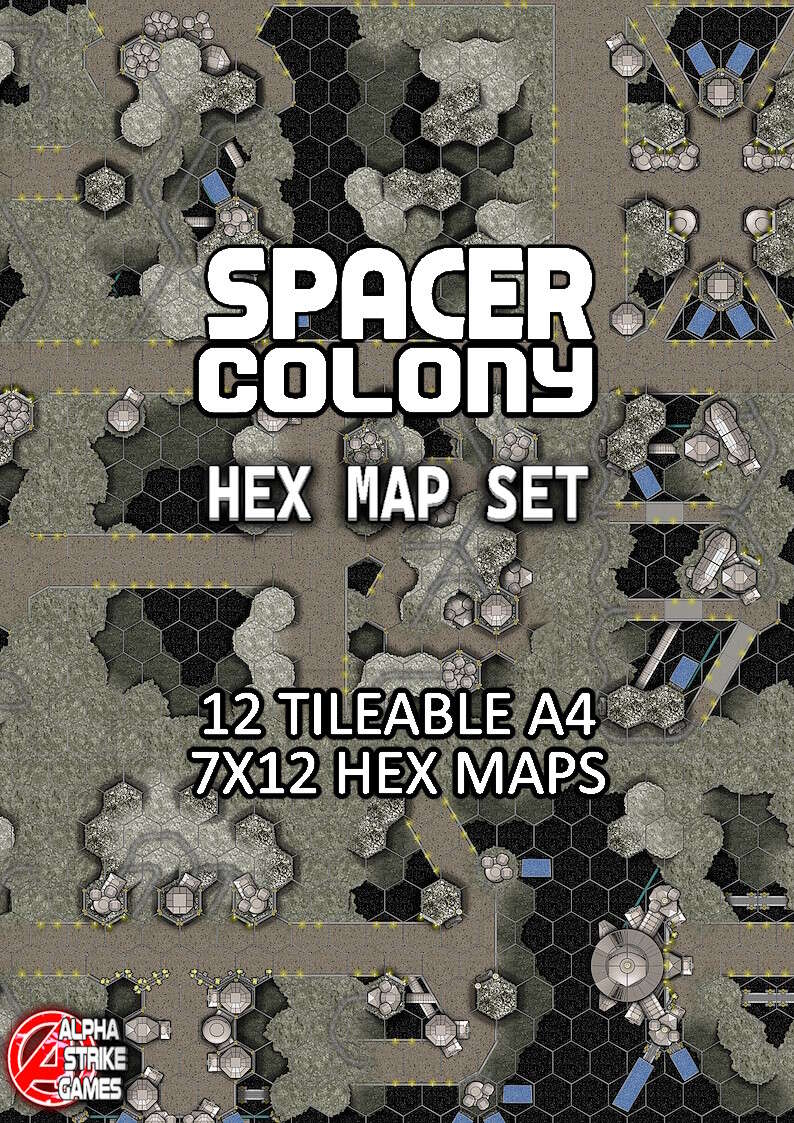 Spacer Colony Hex Map Set - Alpha Strike Games Limited | Hex Maps ...