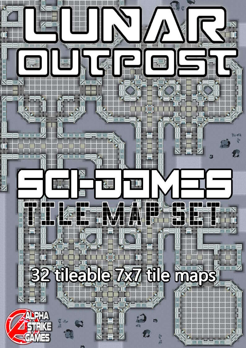 Lunar Outpost Sci-Domes Tile Map Set - Alpha Strike Games Limited ...