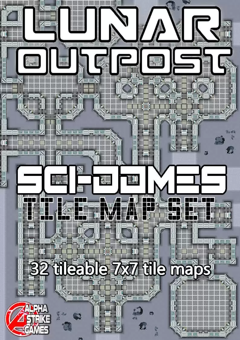 Lunar Outpost Sci-Domes Tile Map Set - Alpha Strike Games Limited ...