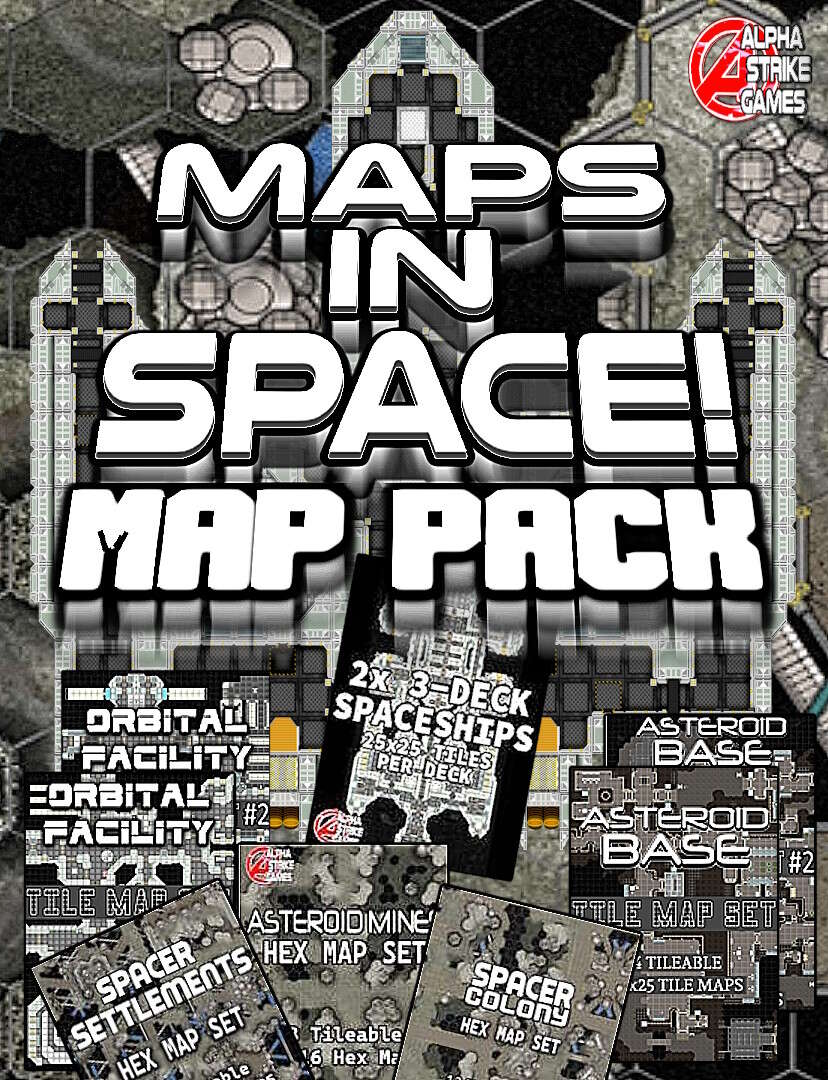 Maps In Space! Map Pack [BUNDLE] - Alpha Strike Games Limited | Hex ...