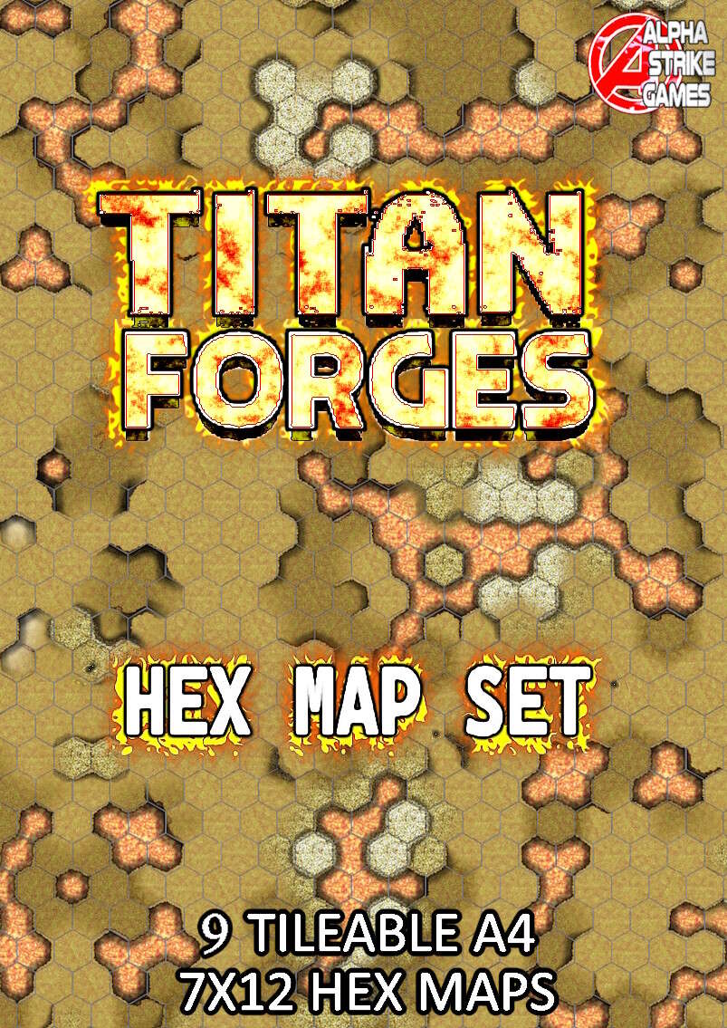 Titan Forges Hex Map Set - Alpha Strike Games Limited | Hex Maps | Hex Maps | DriveThruRPG