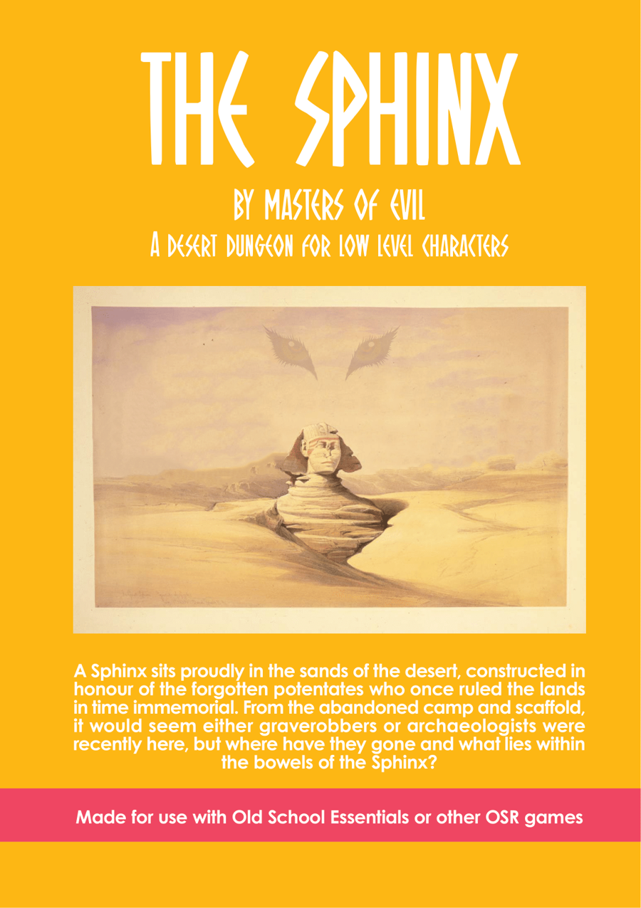 The Sphinx - Masters of Evil | DriveThruRPG