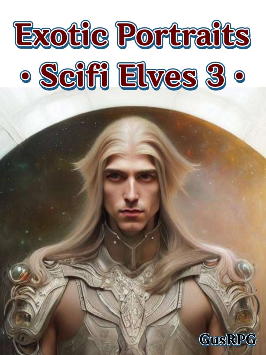 77 Exotic Portraits - Scifi Elves 3 - GusRPG | DriveThruRPG