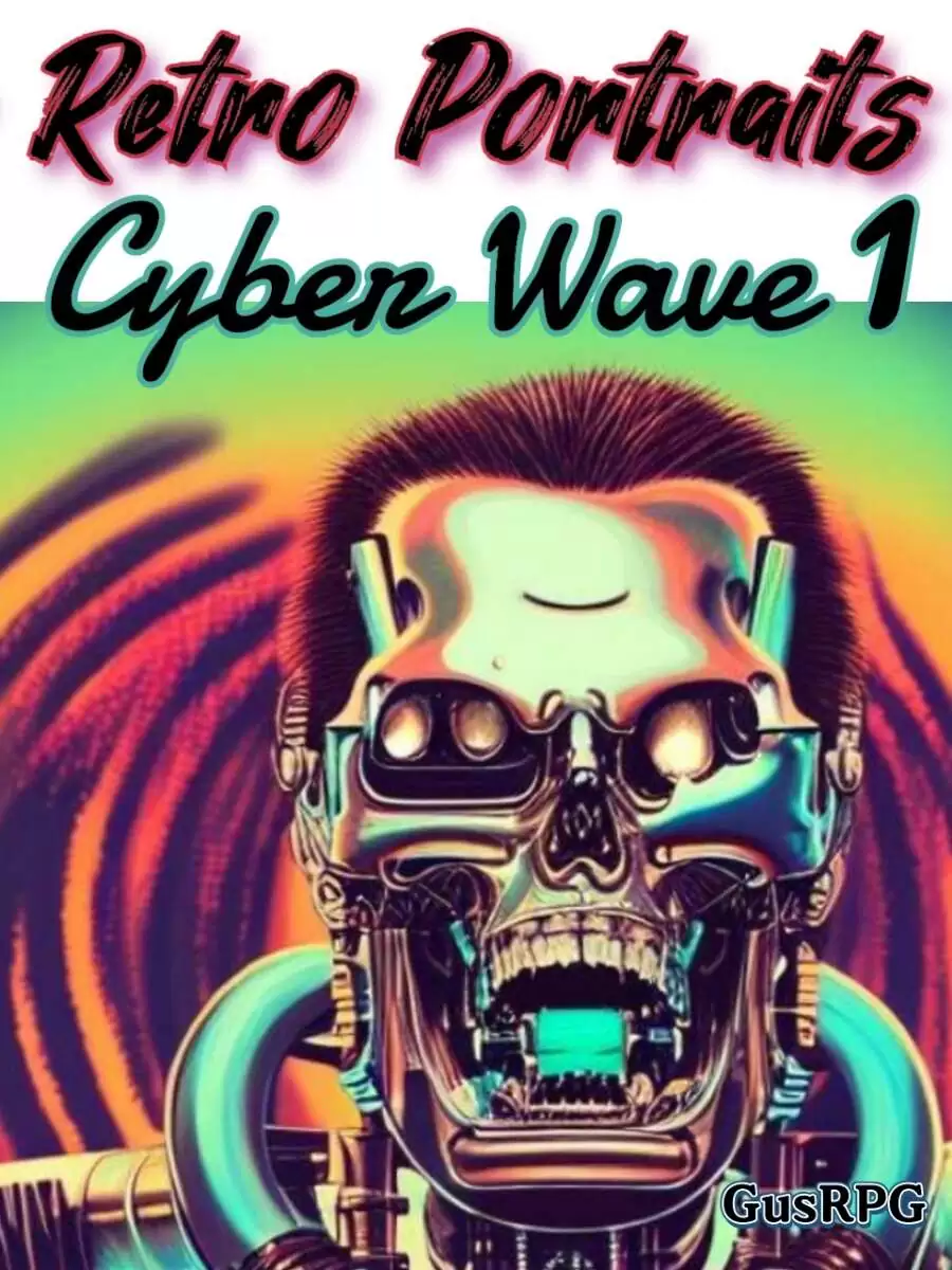 101 Retro Portraits - Cyber Wave 1 - GusRPG | DriveThruRPG