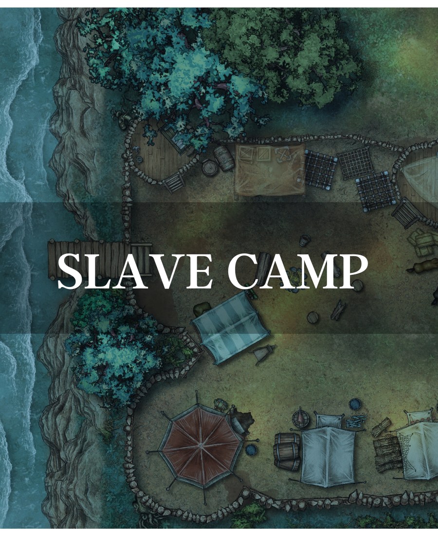 Slave Camp Rpg Encounter Battle Map Sesiana Drivethrurpg