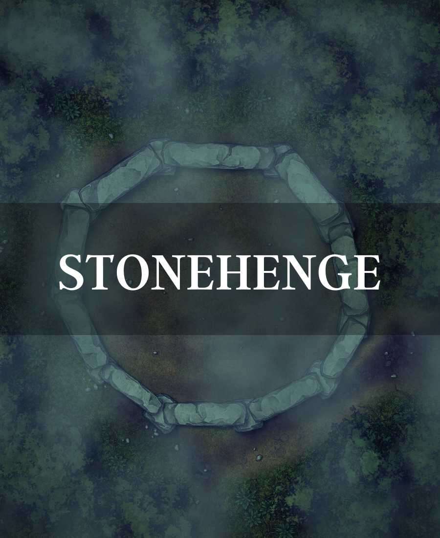 Stonehenge RPG Encounter Battle Map - 30x30 - Sesiana | DriveThruRPG