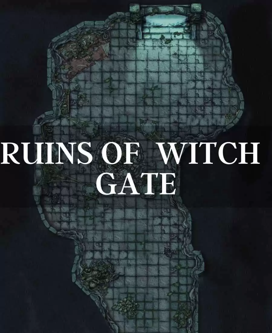 Ruins Of Witch Gate Fantasy Horror Encounter Battle Map - Sesiana ...