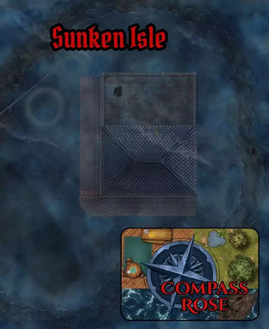Sunken Isle - map set - Compass Rose | DriveThruRPG
