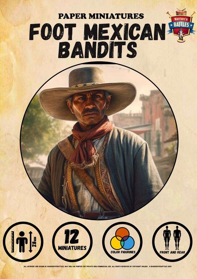 Foot Mexican Bandits - Warriors and Battles | Wild West | Wild West ...