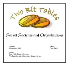 Two Bit Tables: Secret Societies and Organizations - Healing Fireball ...