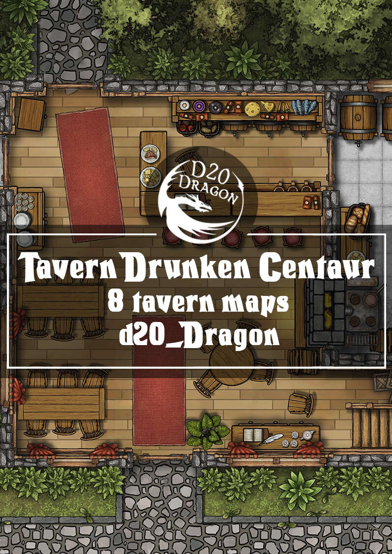 Tavern Drunken centaur base pack - D20_Dragon | DriveThruRPG