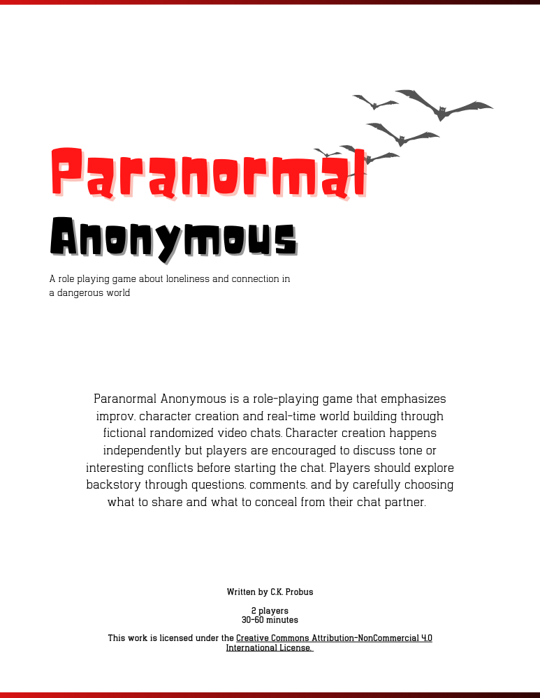 Paranormal Anonymous - Girlboss Theatre | DriveThruRPG