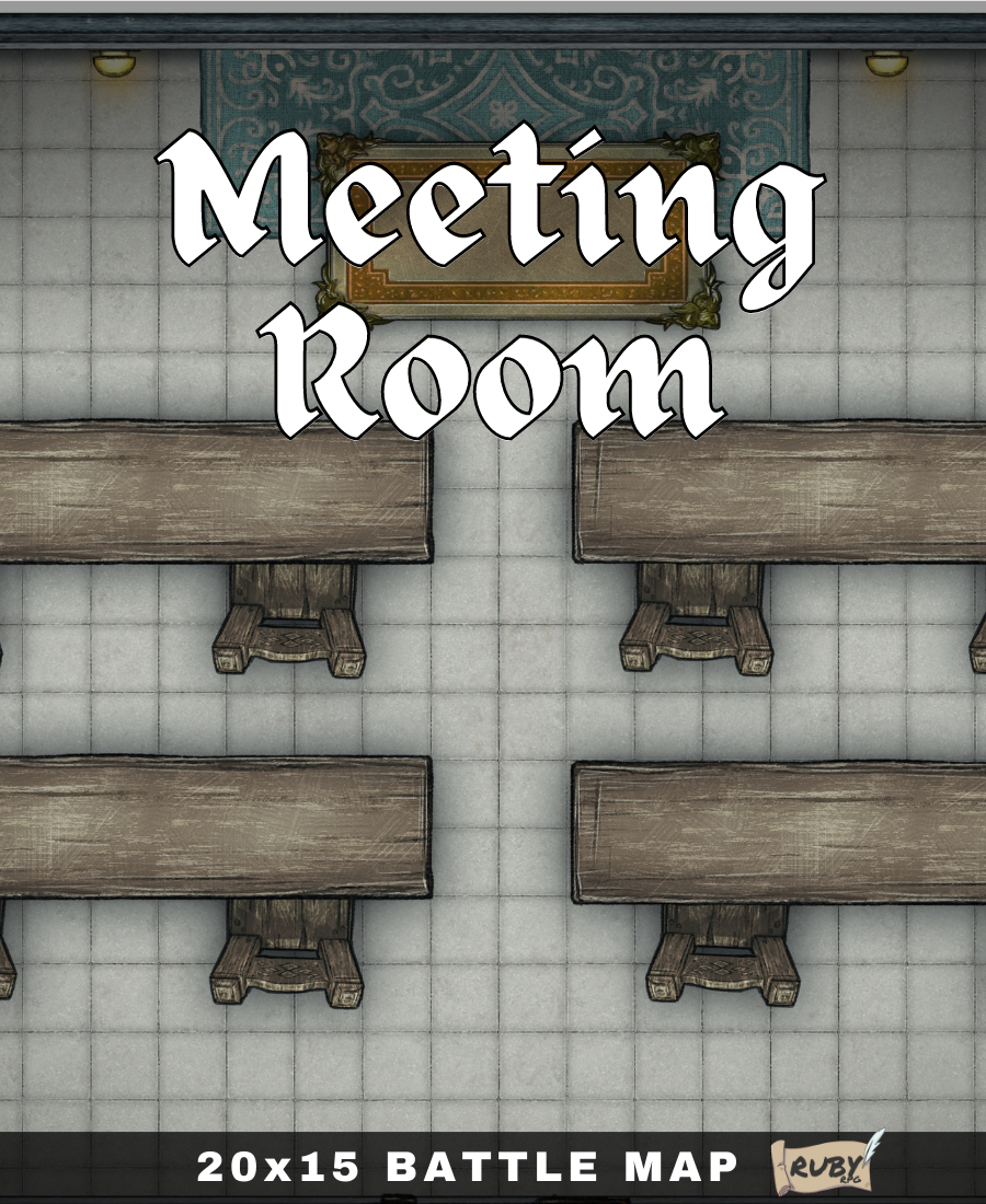 20x15 Battle Map - Meeting Room - RubyRPG | DriveThruRPG