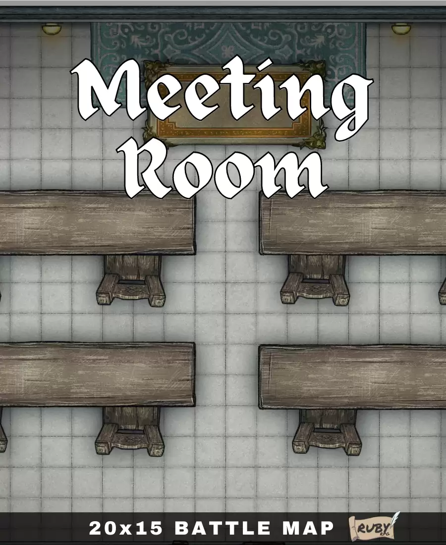 20x15 Battle Map - Meeting Room - RubyRPG | DriveThruRPG
