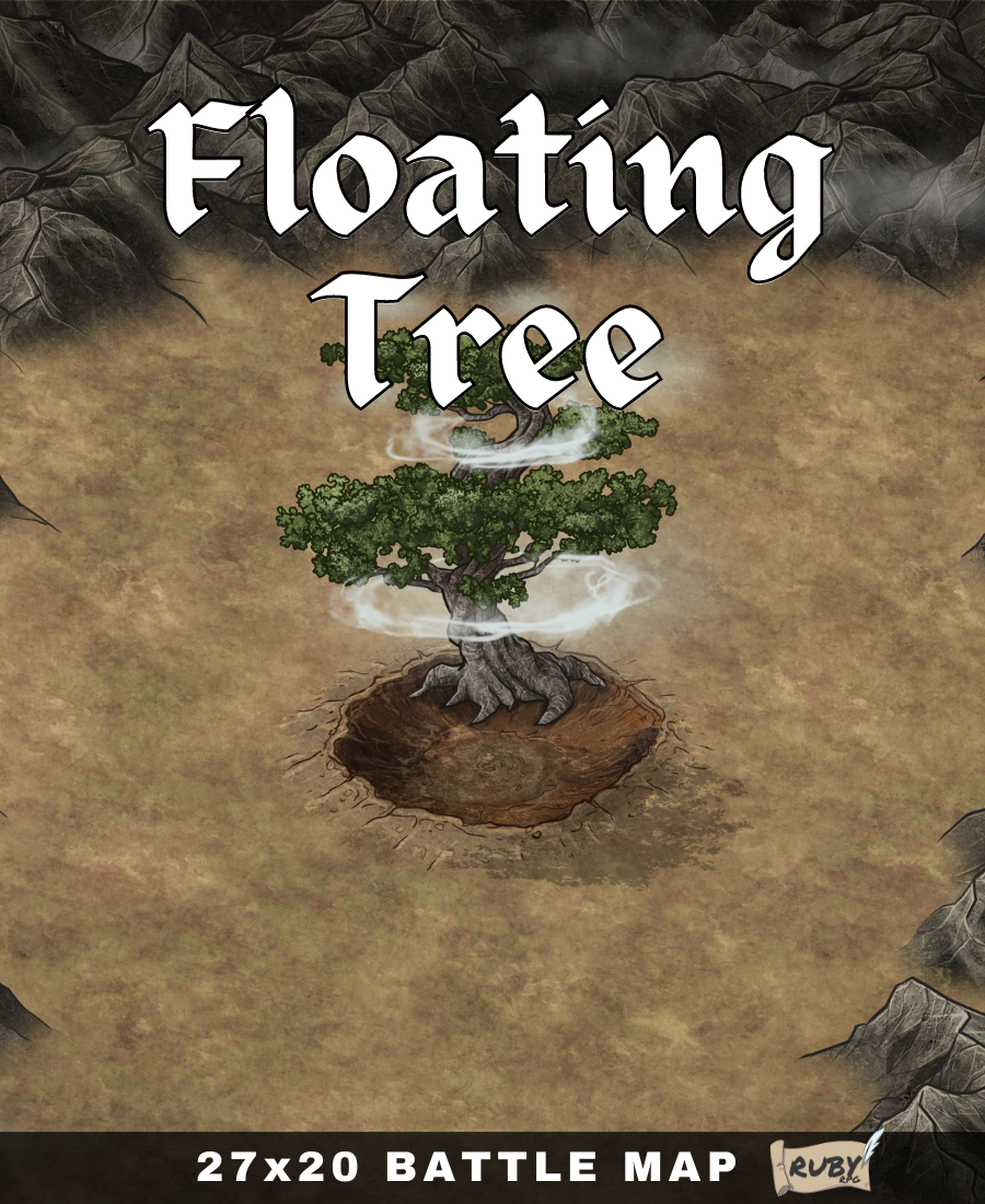 27x20 Battle Map - Floating Tree Fantasy RPG - RubyRPG | DriveThruRPG