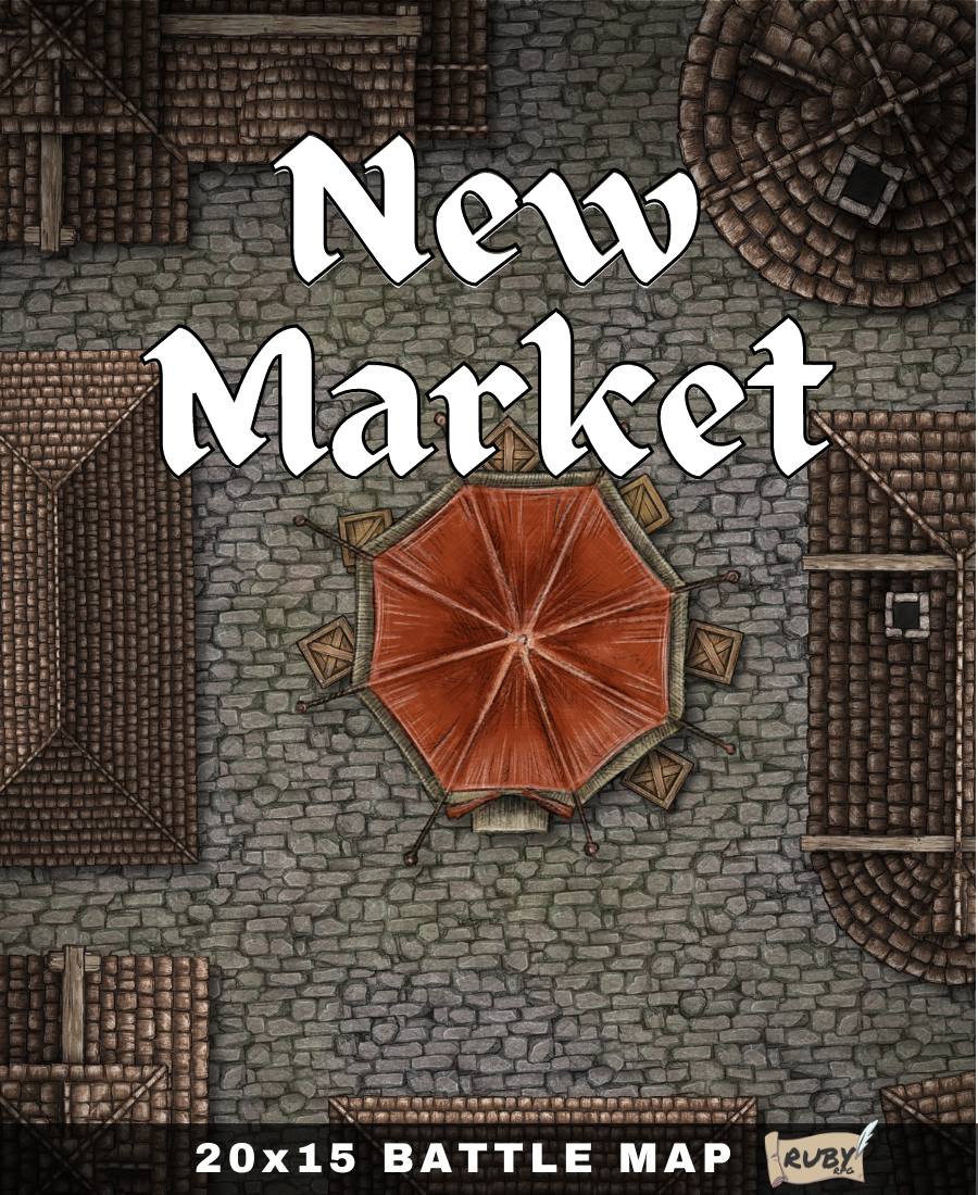 20x15 Battle Map - New Market Dark Ambush - RubyRPG | DriveThruRPG