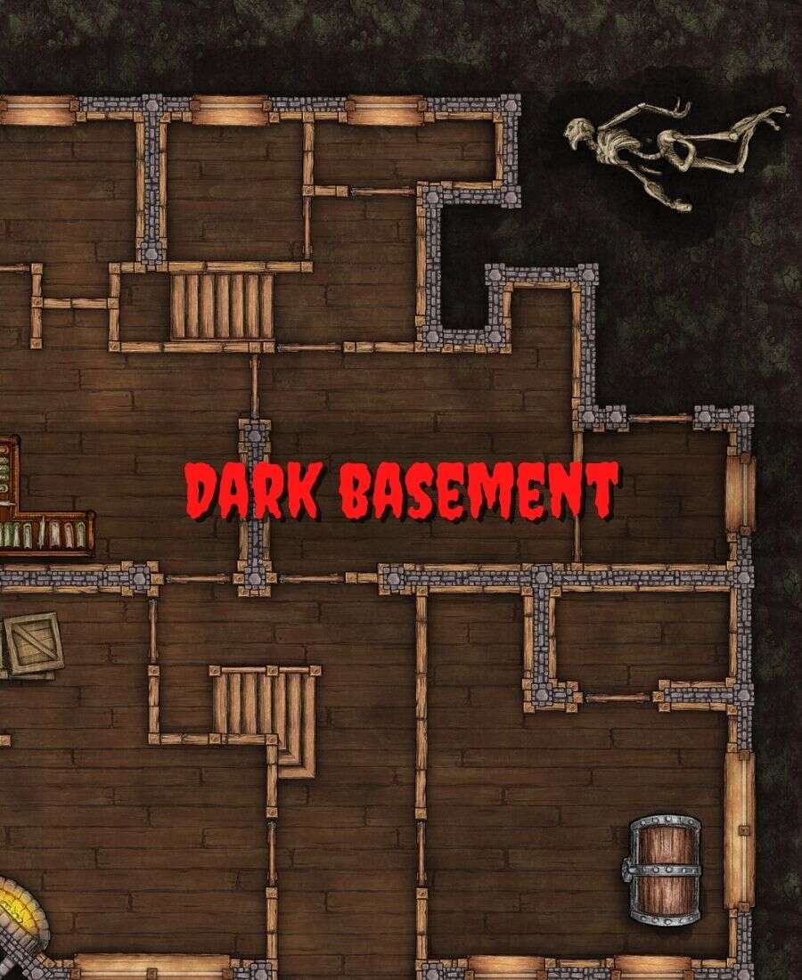 Dark Basement - Strange Map | DriveThruRPG