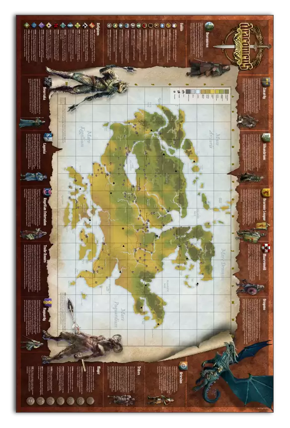 Draconicus RPG – Poster - The Yellow Hand | DriveThruRPG