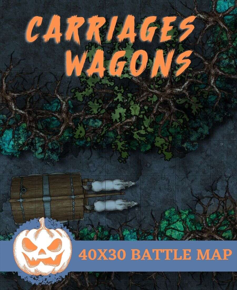 Carriages Wagons Map: BATTLE MAP (N0.2) - cheapdressfashion | DriveThruRPG