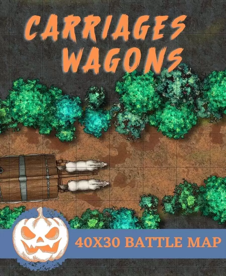 Carriages Wagons Map: BATTLE MAP (N0.1) - cheapdressfashion | DriveThruRPG