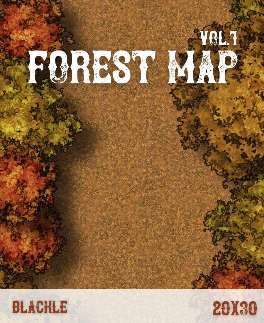 Forest Map 1 - Blackle | DriveThruRPG