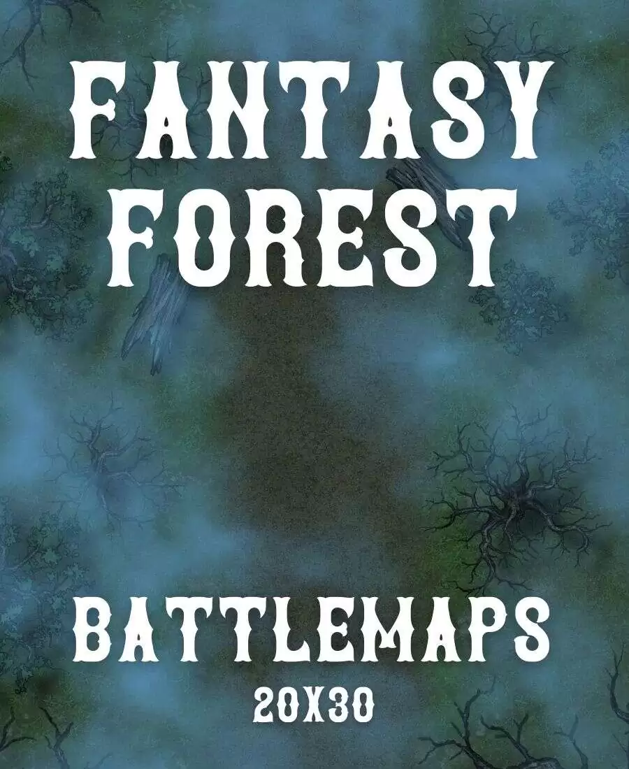 Forest Map - DnD Battlemaps - Blackle | DriveThruRPG