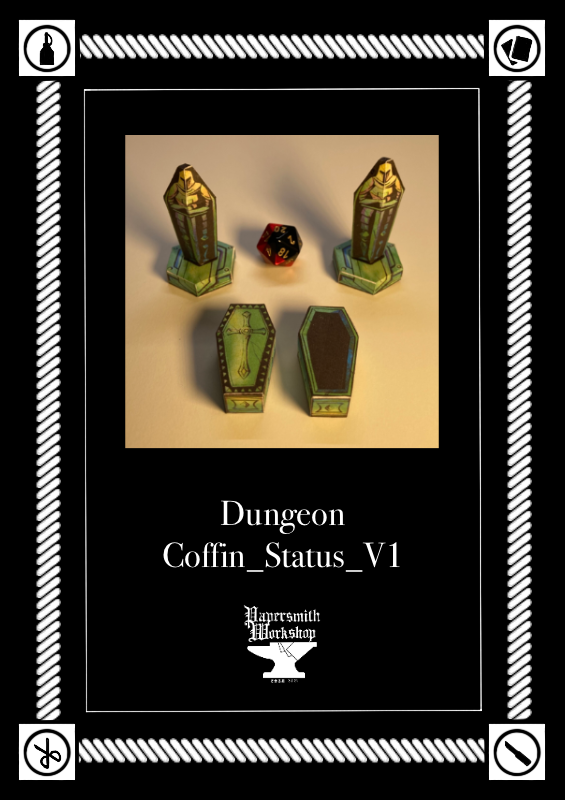 Dungeon_Coffin_Statue_v1 - Papersmith Workshop | DriveThruRPG