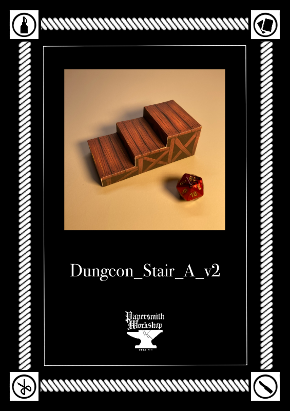 Dungeon Stair_A_v2 - Papersmith Workshop | DriveThruRPG