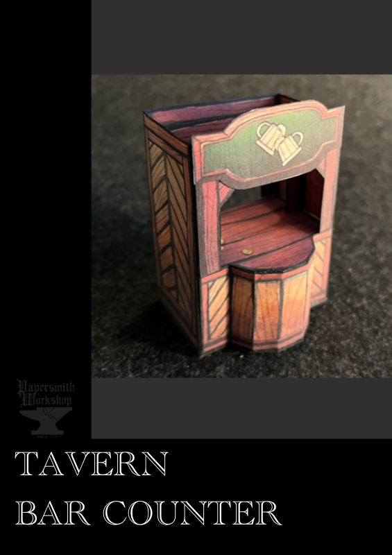 Tavern Bar Counter - Papersmith Workshop | DriveThruRPG