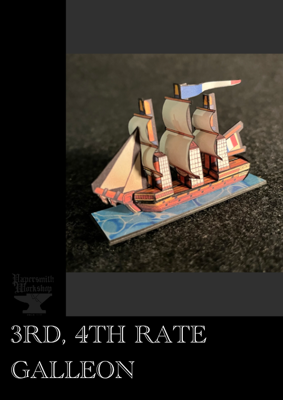3rd and 4th Rate Galleon - Papersmith Workshop | DriveThruRPG