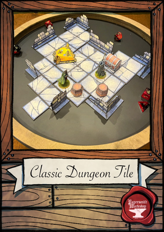 Paper Terrain_Classic Dungeon Tile - Papersmith Workshop | DriveThruRPG