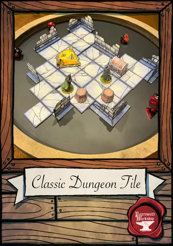 Paper Terrain_Classic Dungeon Tile - Papersmith Workshop | DriveThruRPG