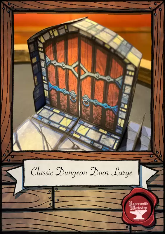 Paper Terrain_Classic Dungeon Door Large - Papersmith Workshop ...