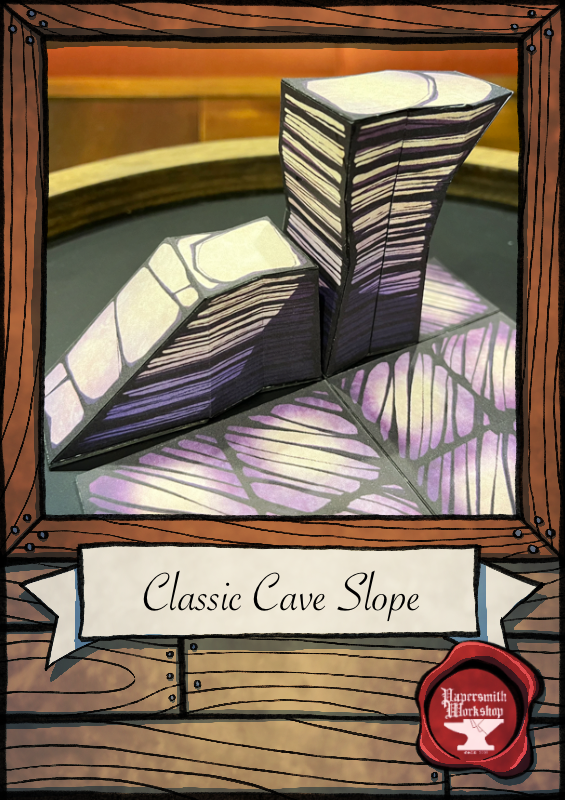 Paper Terrain_Classic Cave Slope - Papersmith Workshop | DriveThruRPG