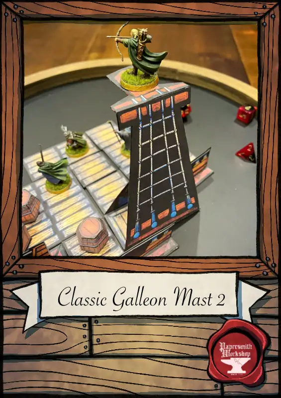 Paper Terrain_Classic Galleon Mast 2 - Papersmith Workshop | DriveThruRPG