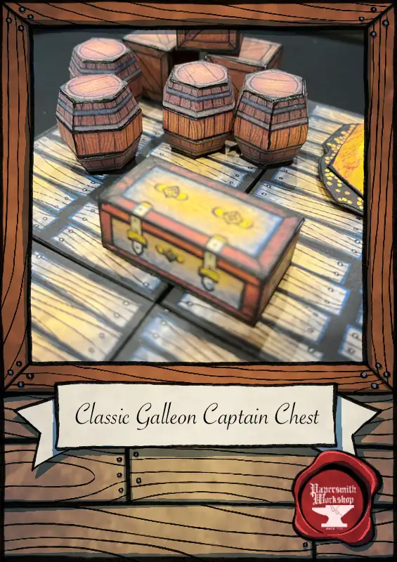 Paper Terrain_Classic Galleon Captain Chest - Papersmith Workshop ...