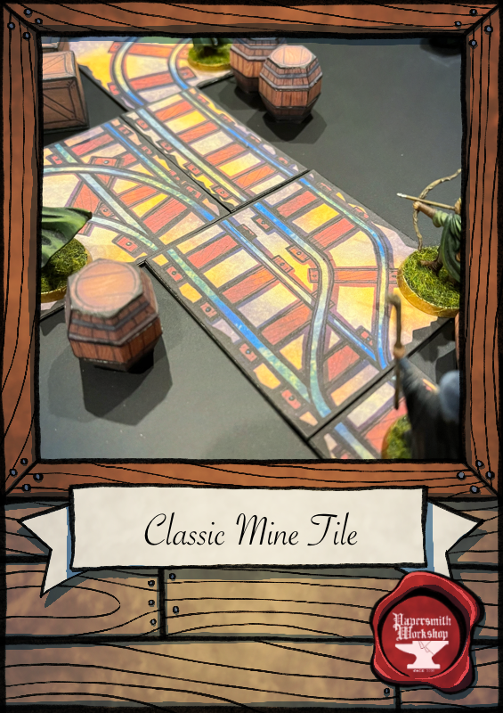 Paper Terrain_Classic Mine Tile - Papersmith Workshop | DriveThruRPG