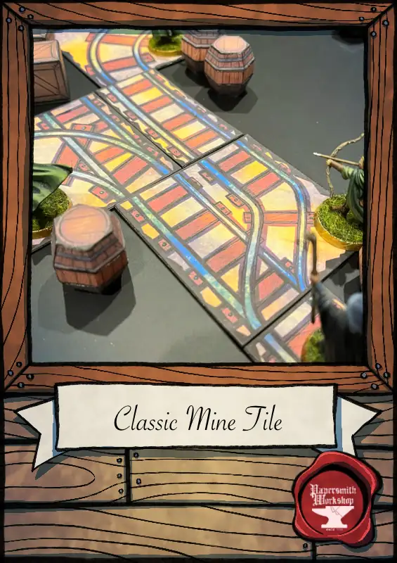 Paper Terrain_Classic Mine Tile - Papersmith Workshop | DriveThruRPG