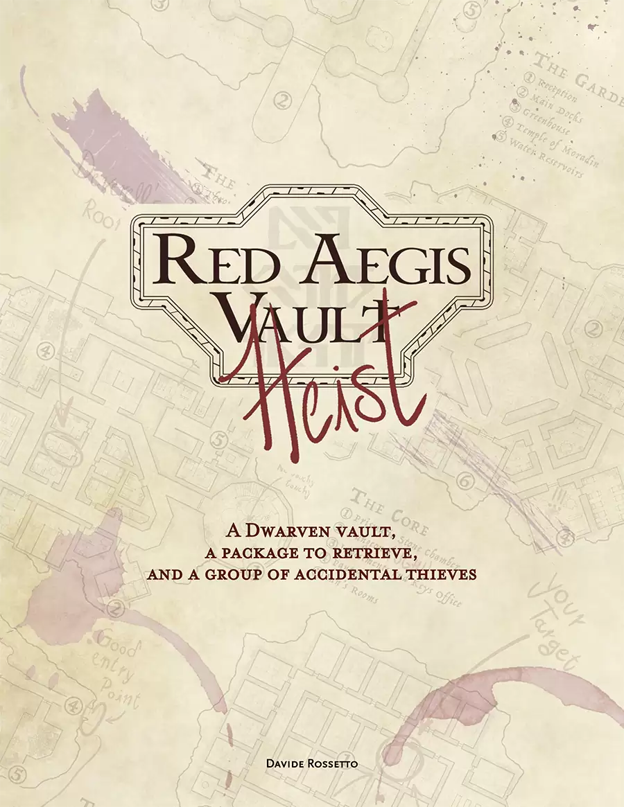 The Red Aegis Vault Heist - Davide Rossetto | DriveThruRPG