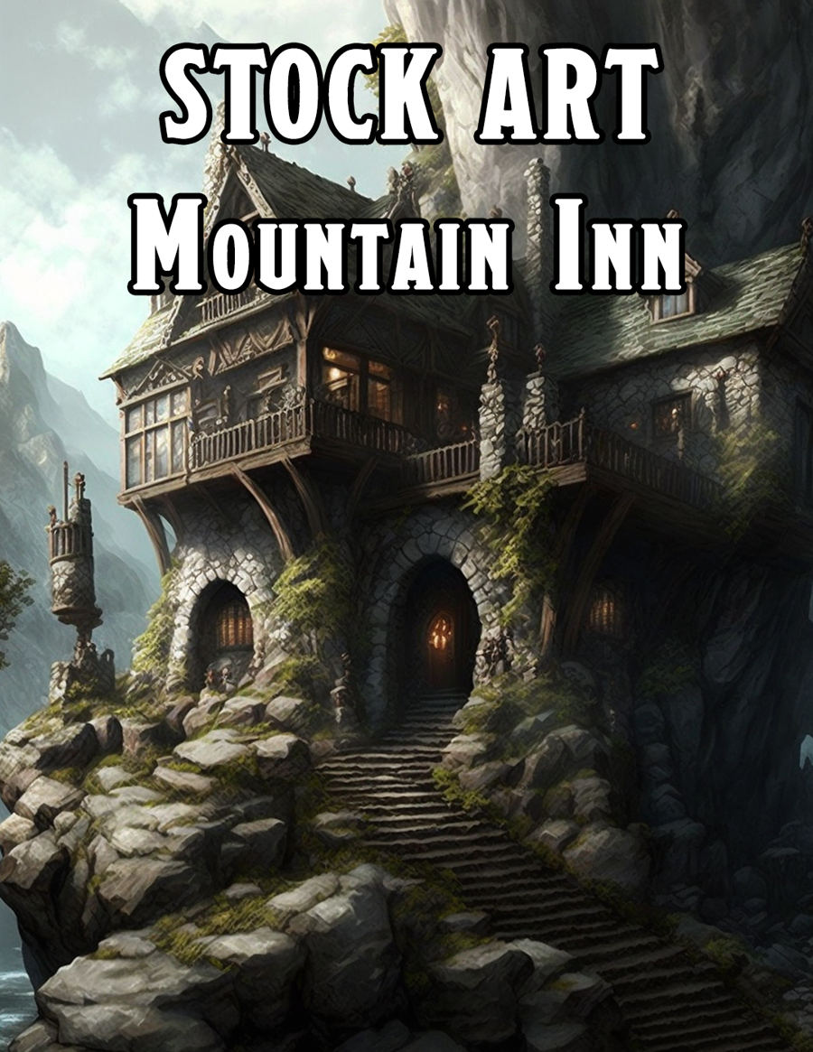 Cover full page - Mountain Inn - RPG Stock Art - Dungeon Influence Art ...