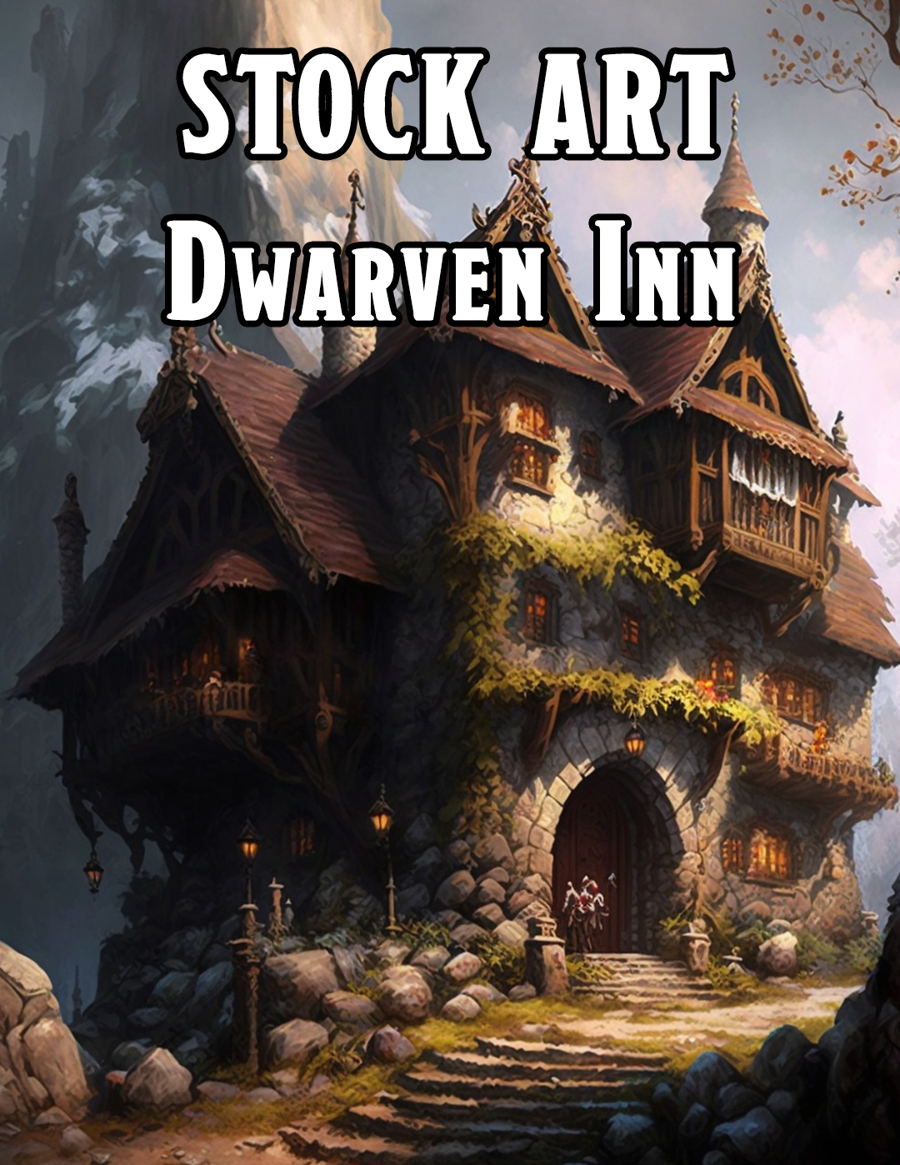 Cover full page - Dwarven Inn - RPG Stock Art - Dungeon Influence Art ...