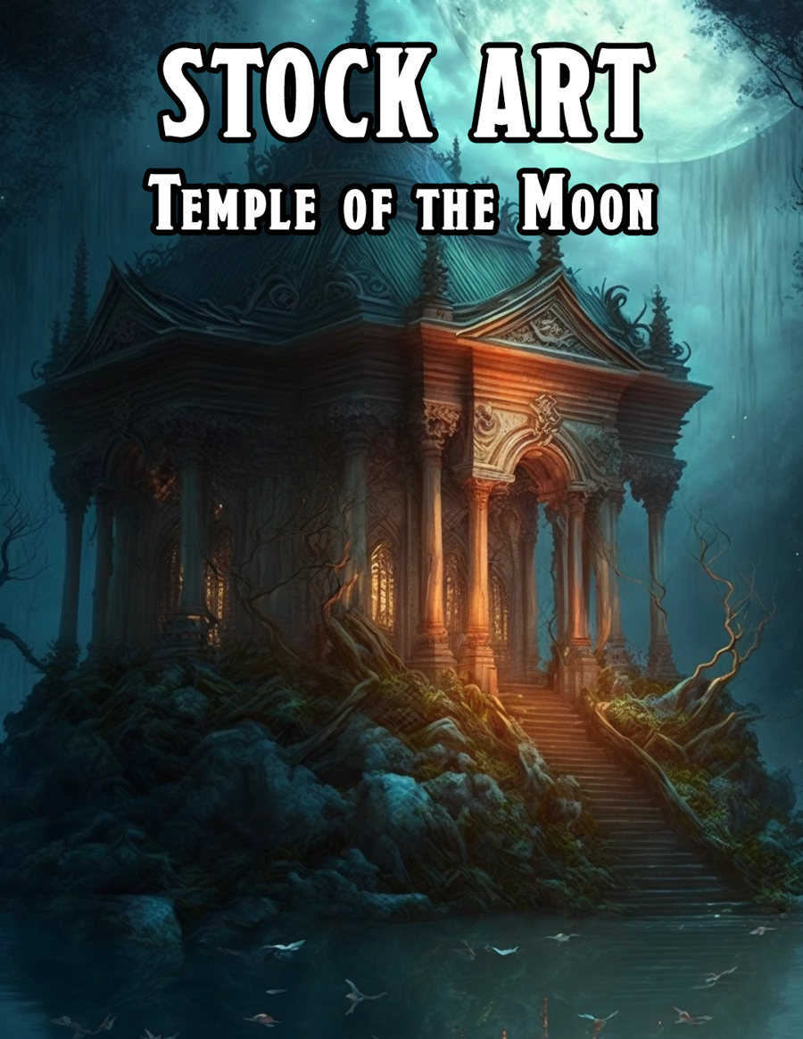 Cover full page - Temple of the Moon - RPG Stock Art - Dungeon ...