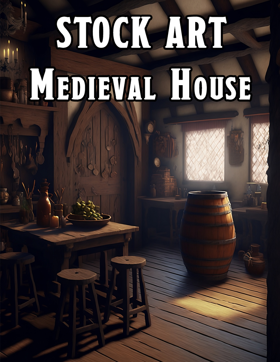 Cover full page - Medieval House - RPG Stock Art - Dungeon Influence ...